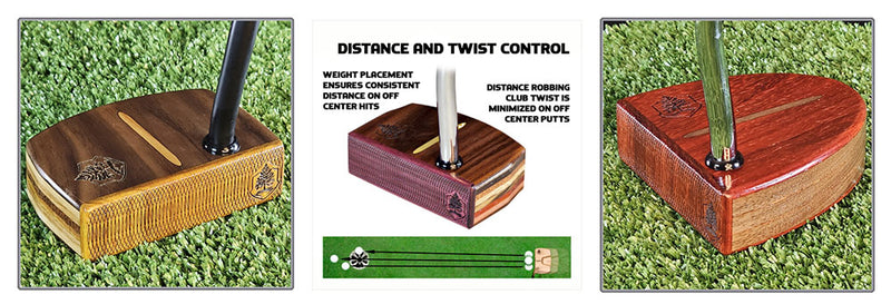 TimberTouch Putterworks exotic precision wood golf putters ...