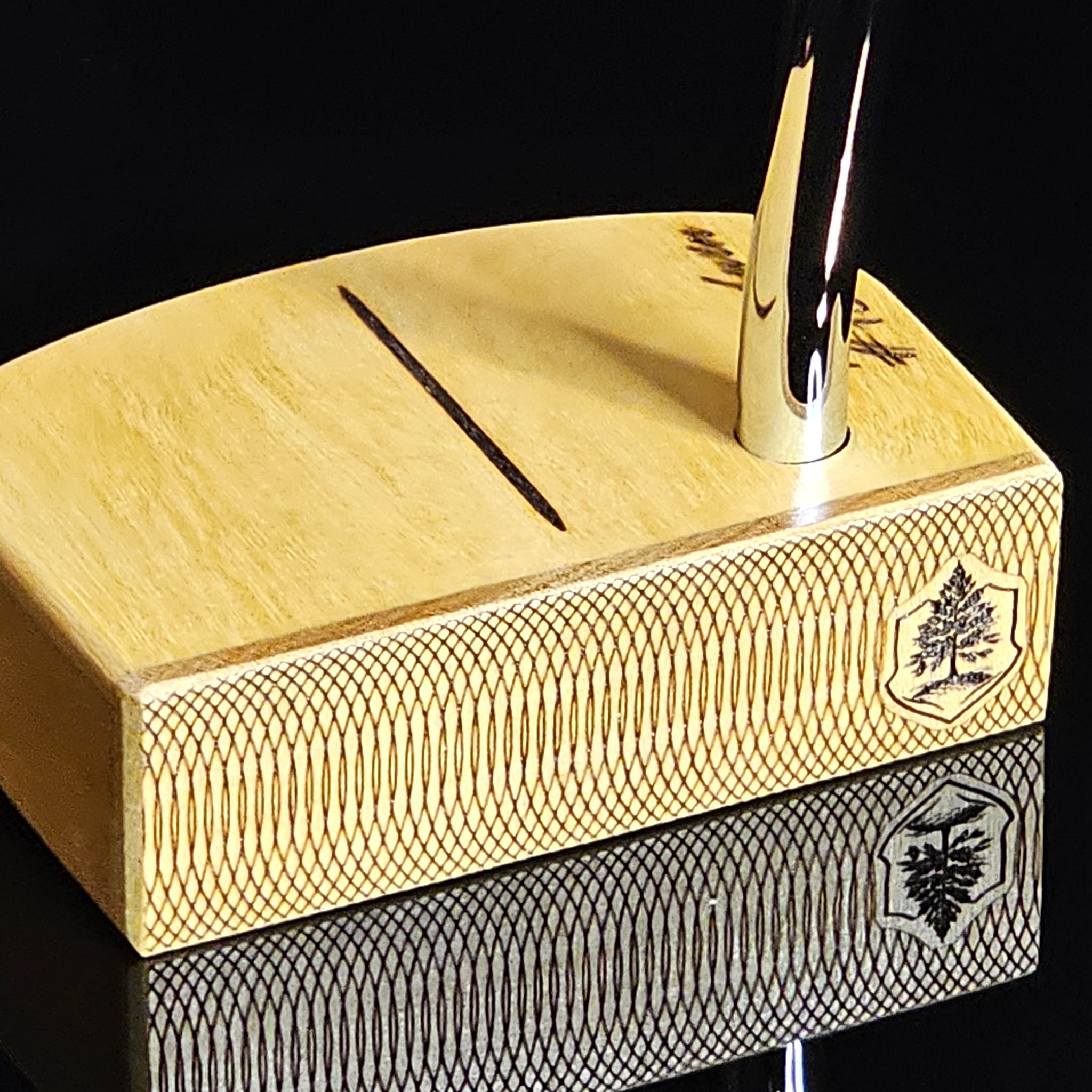Yellowheart hardwood putter. Spectacular rich look – Timbertouch ...