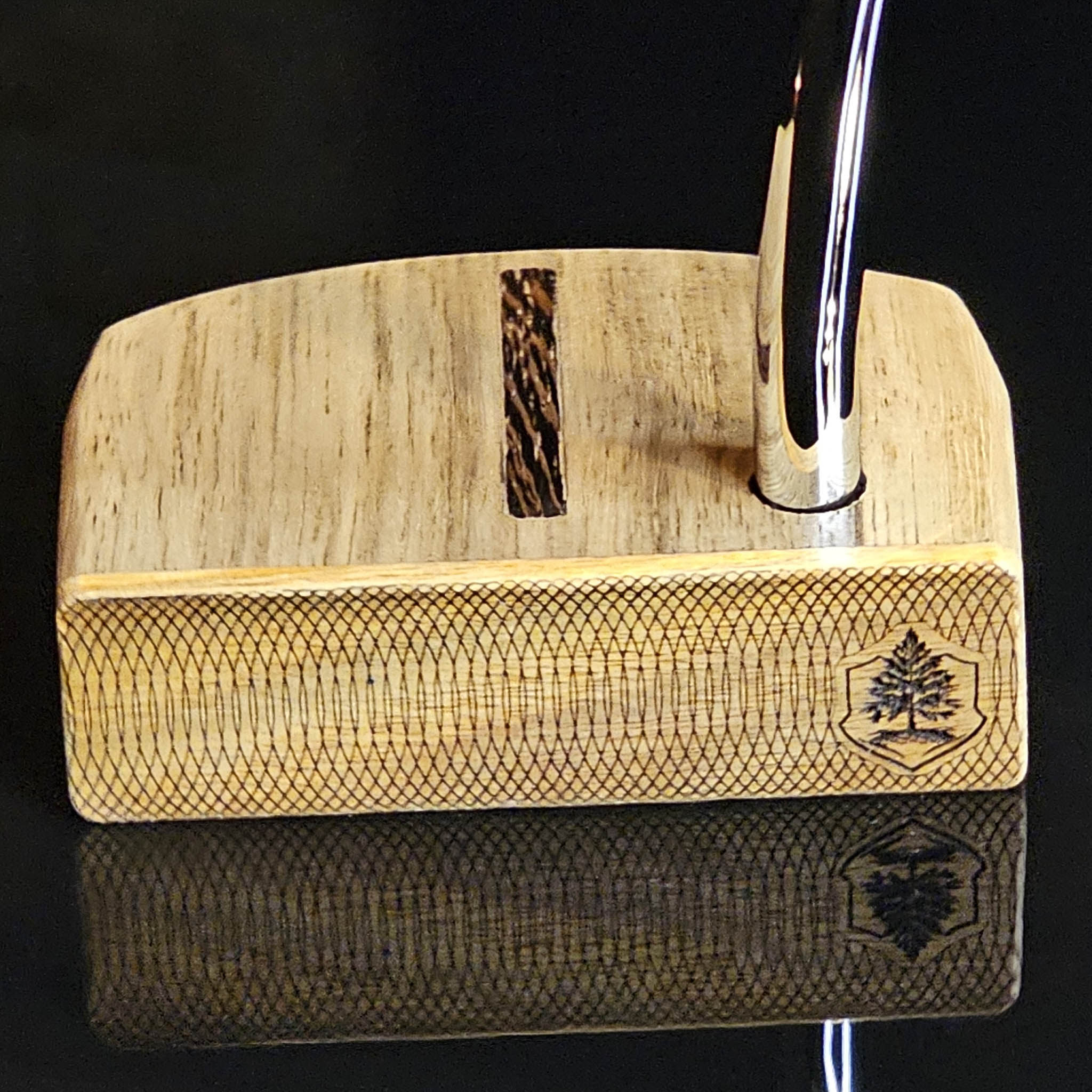 Black Limba and Hard Red Oak putter with clean line top alignment feat ...