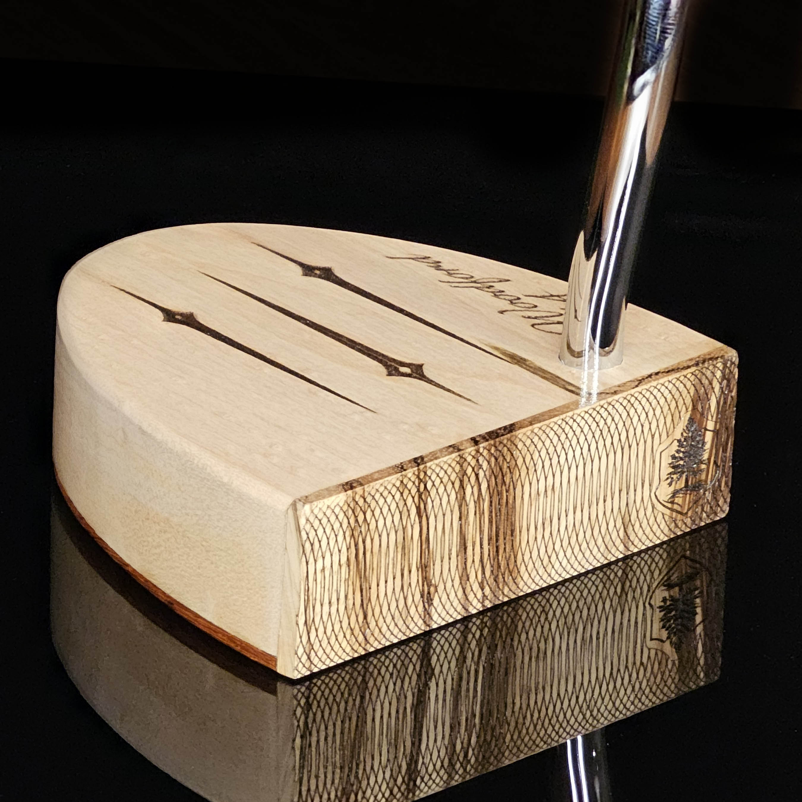 Curly Maple body with bloodwood baseplate and zebrawood faceplate ...