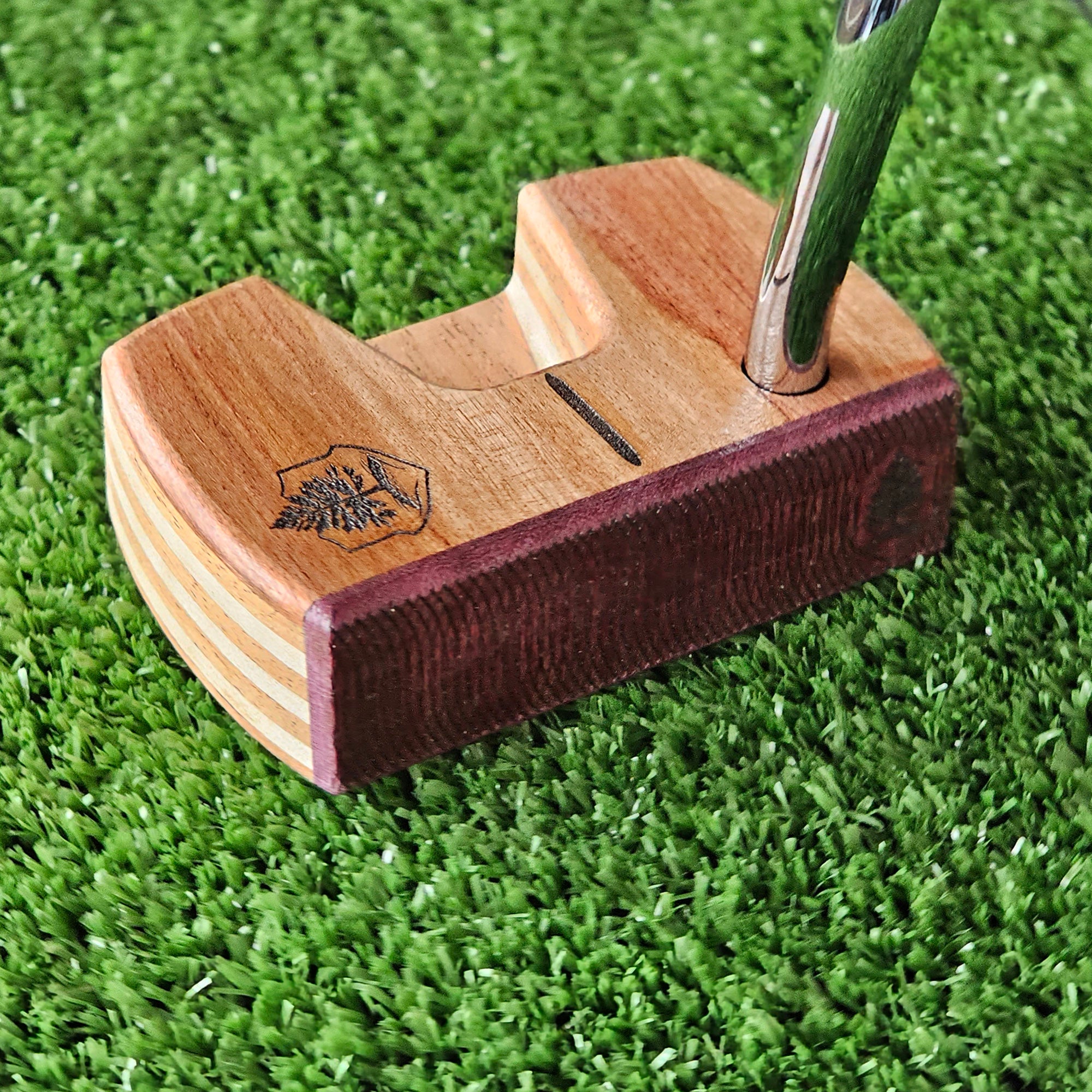 Bubinga and Purpleheart exotic wood Woodrich Regal Putter – Timbertouch ...