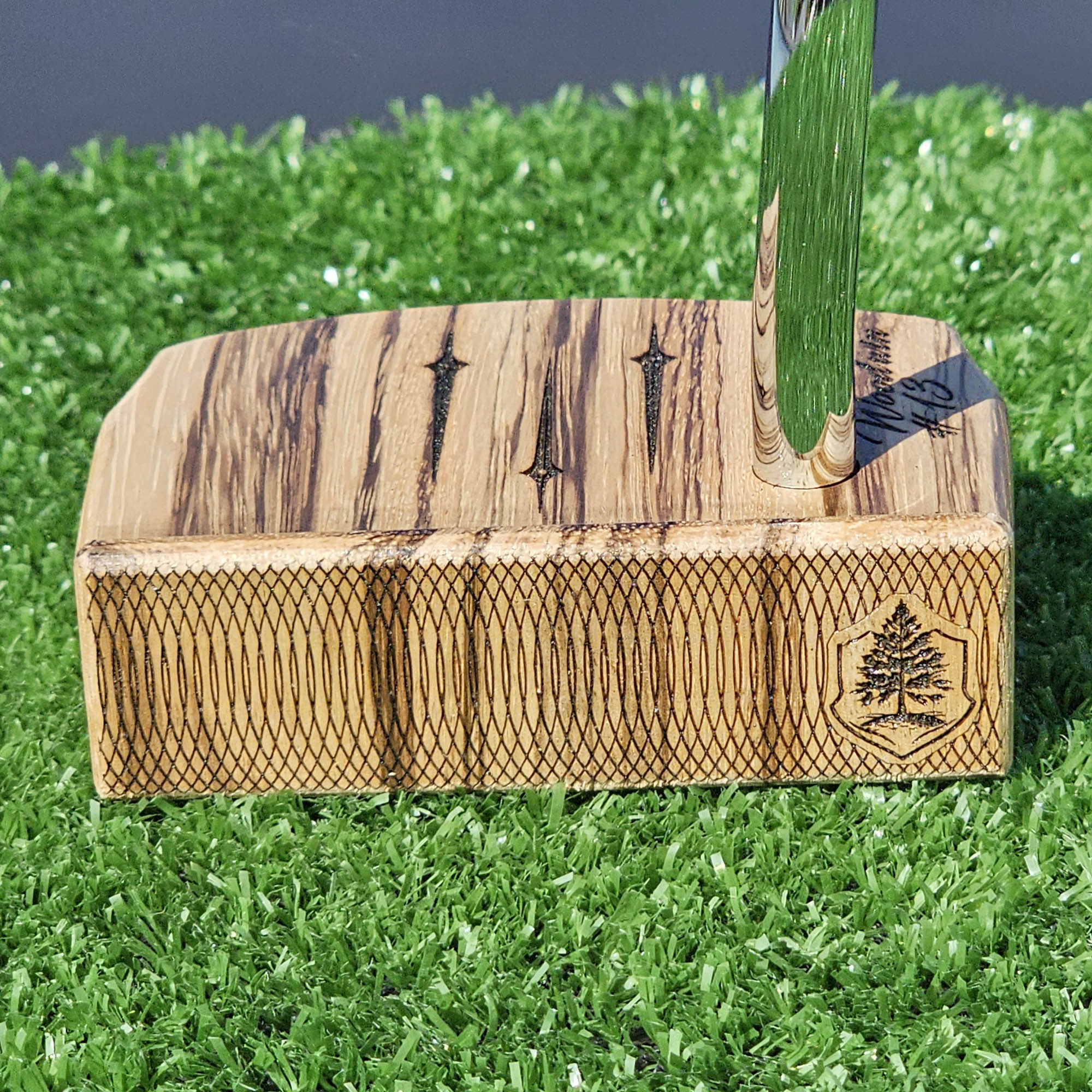Zebrawood top and faceplate putter with Hard Maple body – Timbertouch ...