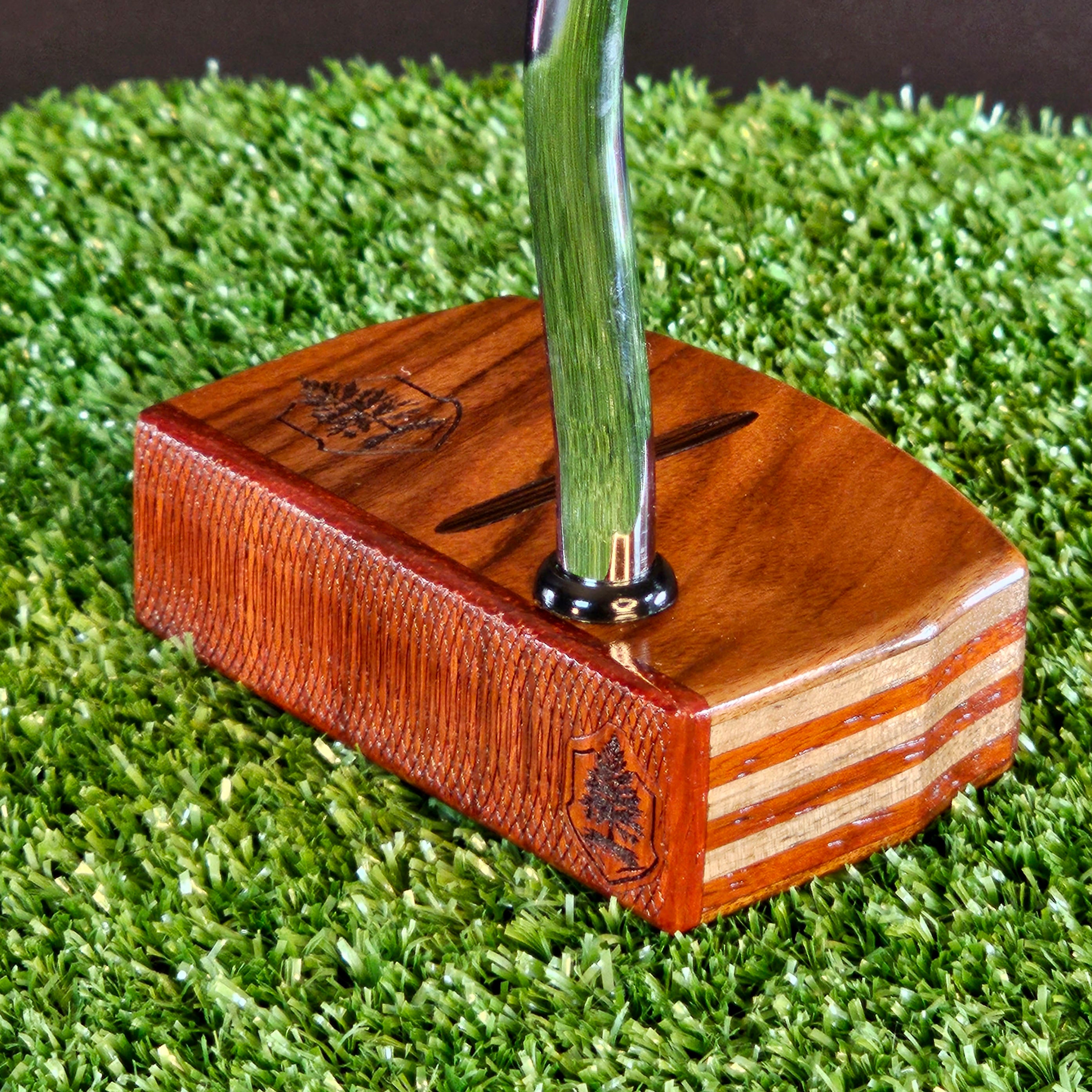 Rosewood and Padauk exotic wood putter – Timbertouch Putterworks