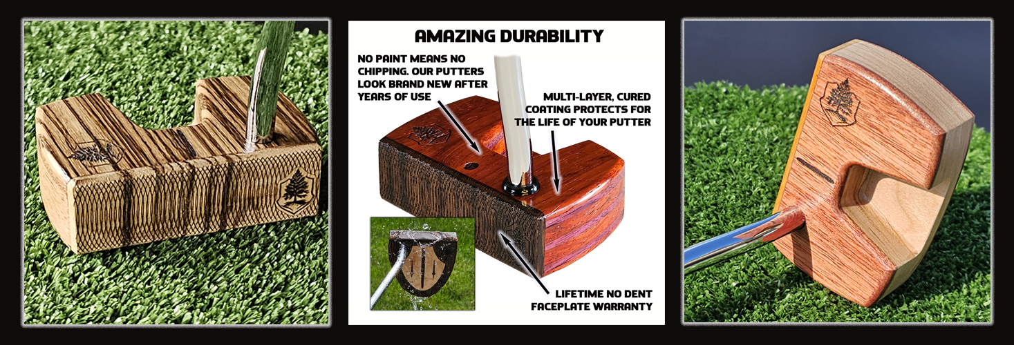 TimberTouch Putterworks exotic precision wood golf putters ...