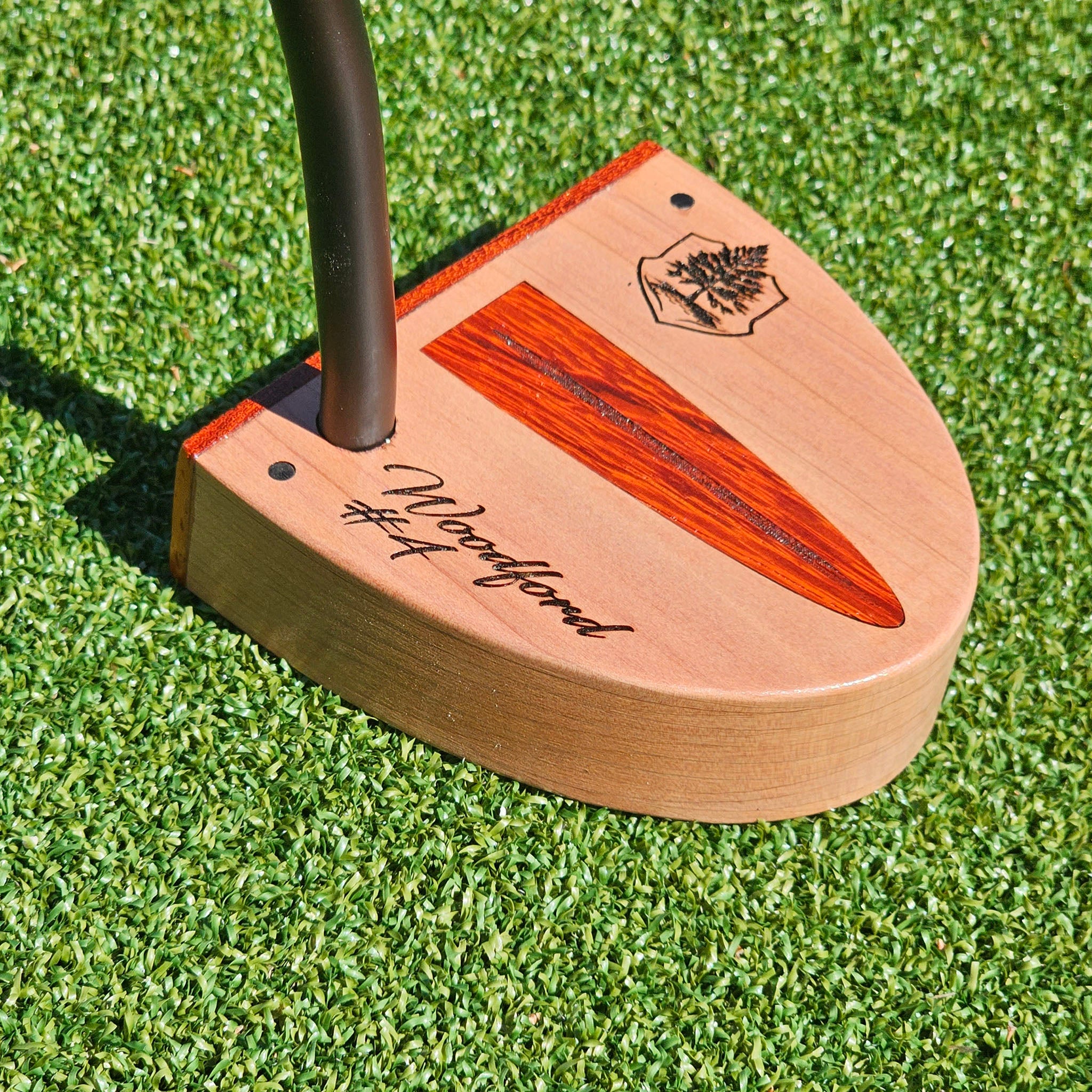 Red Cedar Body putter with Padauk wood inlay and Padauk Face plate ...