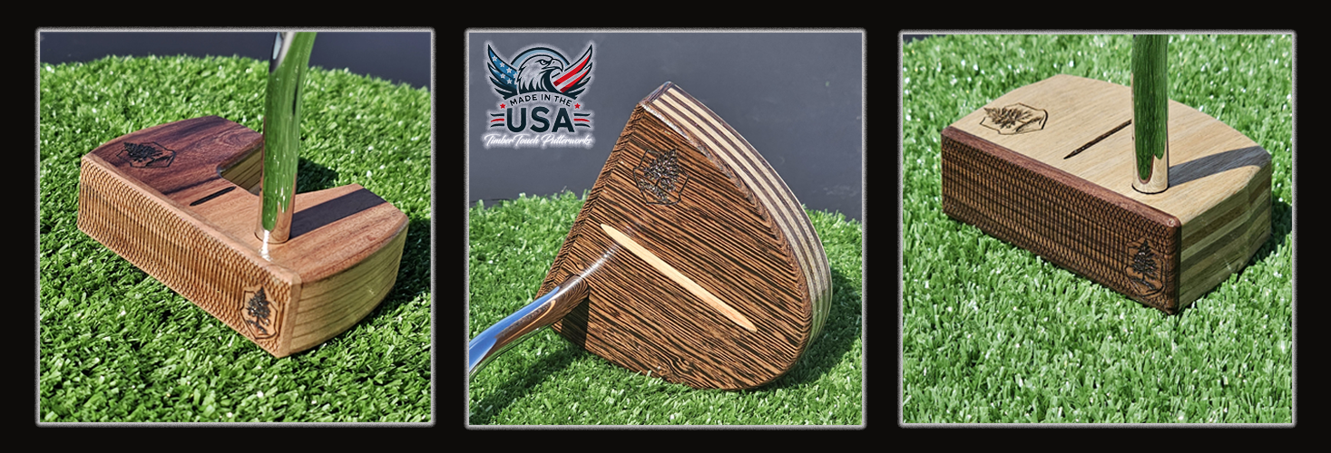 TimberTouch Putterworks exotic precision wood golf putters ...